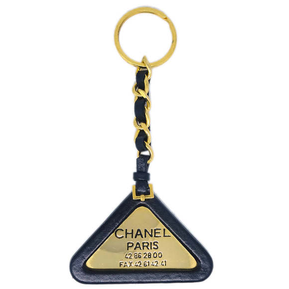 CHANEL | Accessories | Chanel Gold Plate Key Chain Bag Charm 94p Small ...